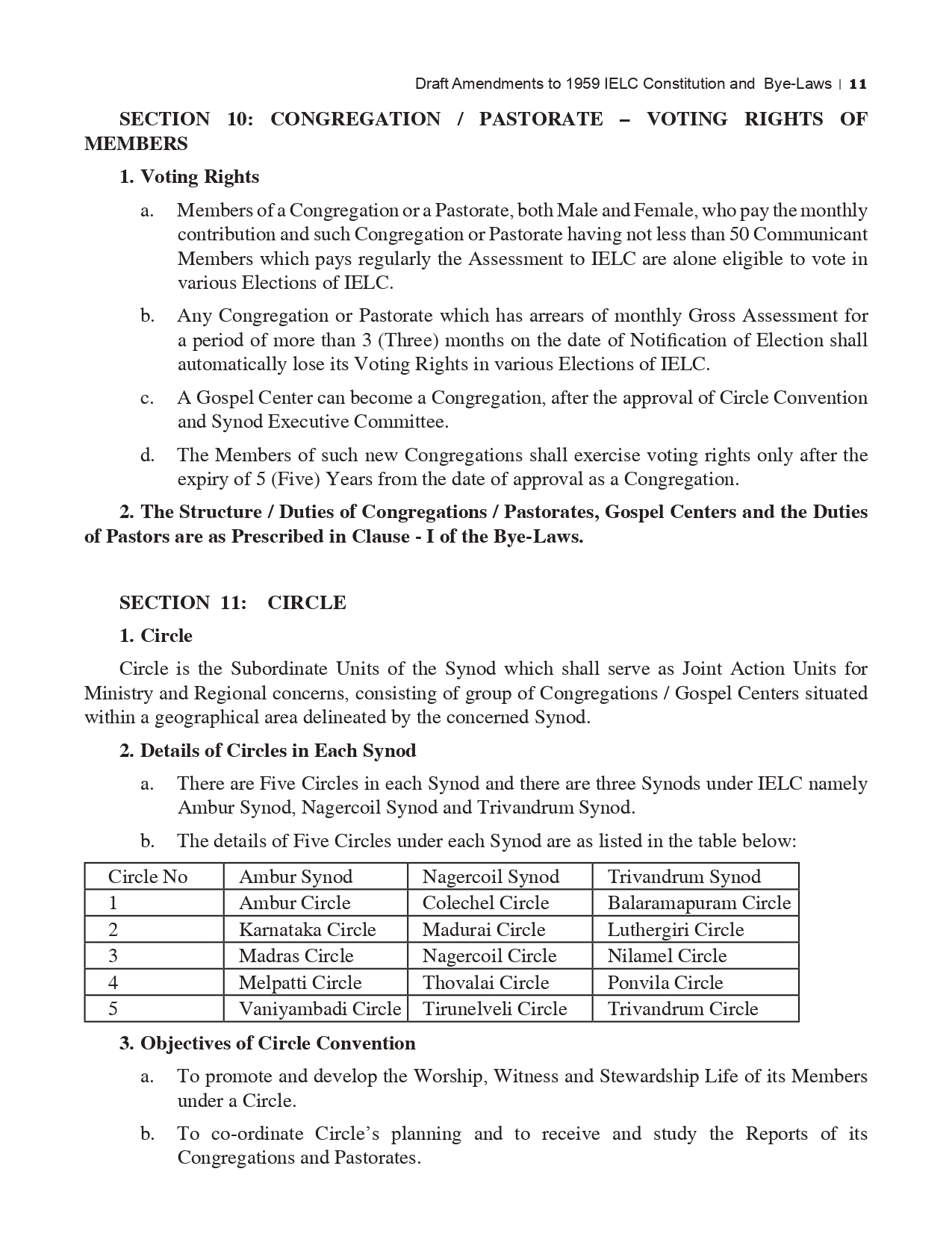 Draft Amendments to 1959 IELC Constitution and Bye-Laws – IELC Online